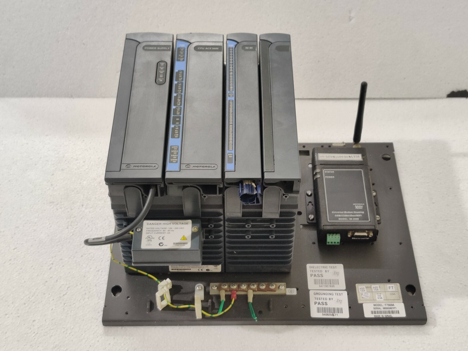 Motorola CPU Ace3600 and Power Supply SCADA Remote Terminal FLN3524A ...