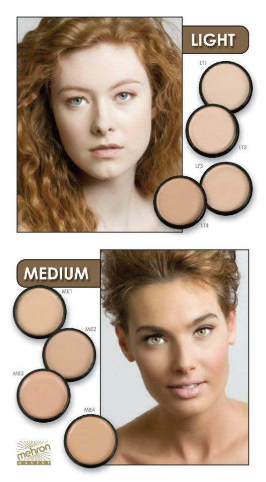Mehron Hd Cream Foundations