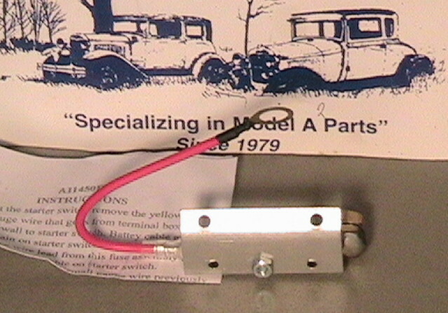 1928-1931 Model A Ford Starter Fuse Assembly with Instructions | eBay
