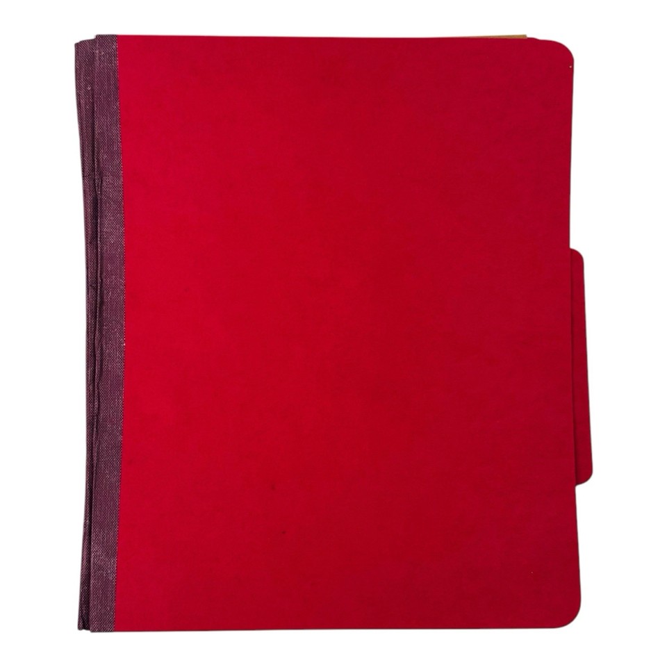 10 Folders Skilcraft Letter Pocket Classification Folders 6 Section Red ...