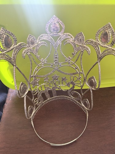 Rhinestone Tiara Crown Beauty Pageant SUPREME ME Pageant Drag Show | eBay