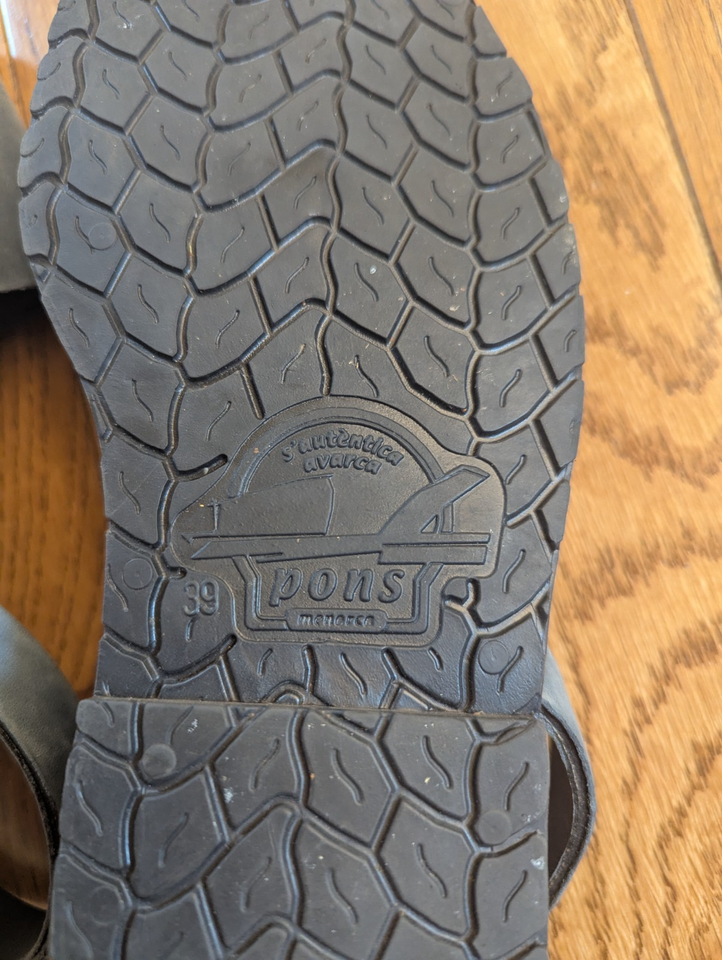 Pons Avarcas Hand Made Leather Classic Strap Beach Sandal Spain Blue EU ...