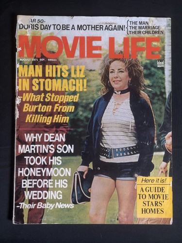 MOVIE LIFE Magazine AUGUST 1971 Elizabeth Taylor DEAN MARTIN Raquel ...