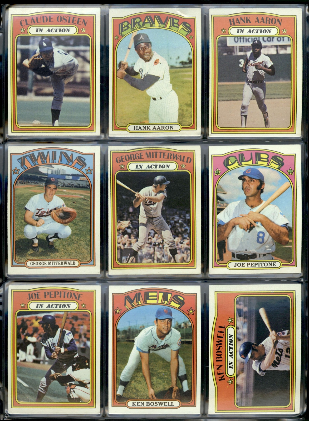 1972 Topps Baseball Complete Set 787 Aaron Mays Clemente Ryan Seaver ...