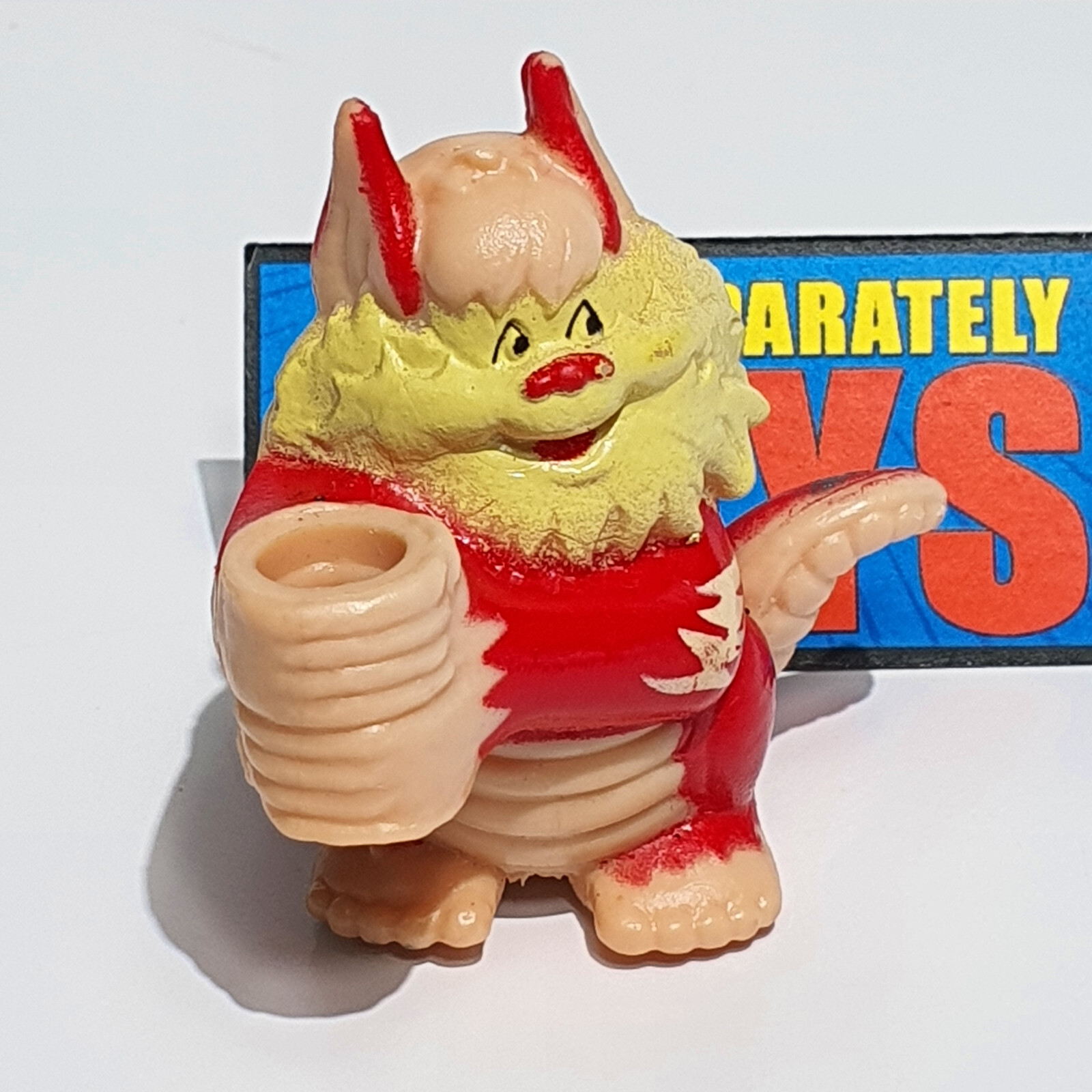 Vtg ThunderCats SNARF PENCIL HOLDER topper original red yellow cat ...