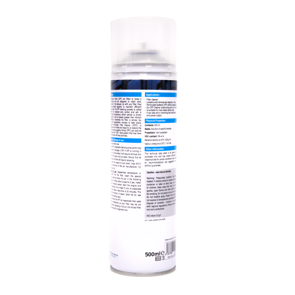 DPF Cleaner Aerosol Diesel Particulate Filter Cleaner Foam Spray 500ml ...
