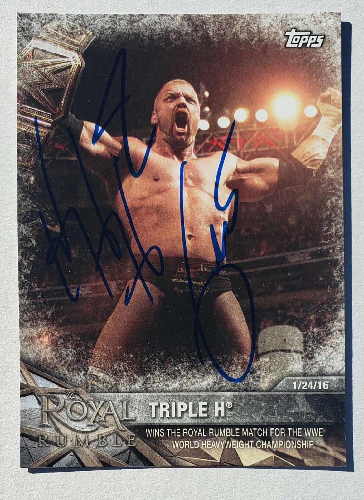 TRIPLE H signed TRADING CARD , wwe, wcw, aew, ecw | eBay
