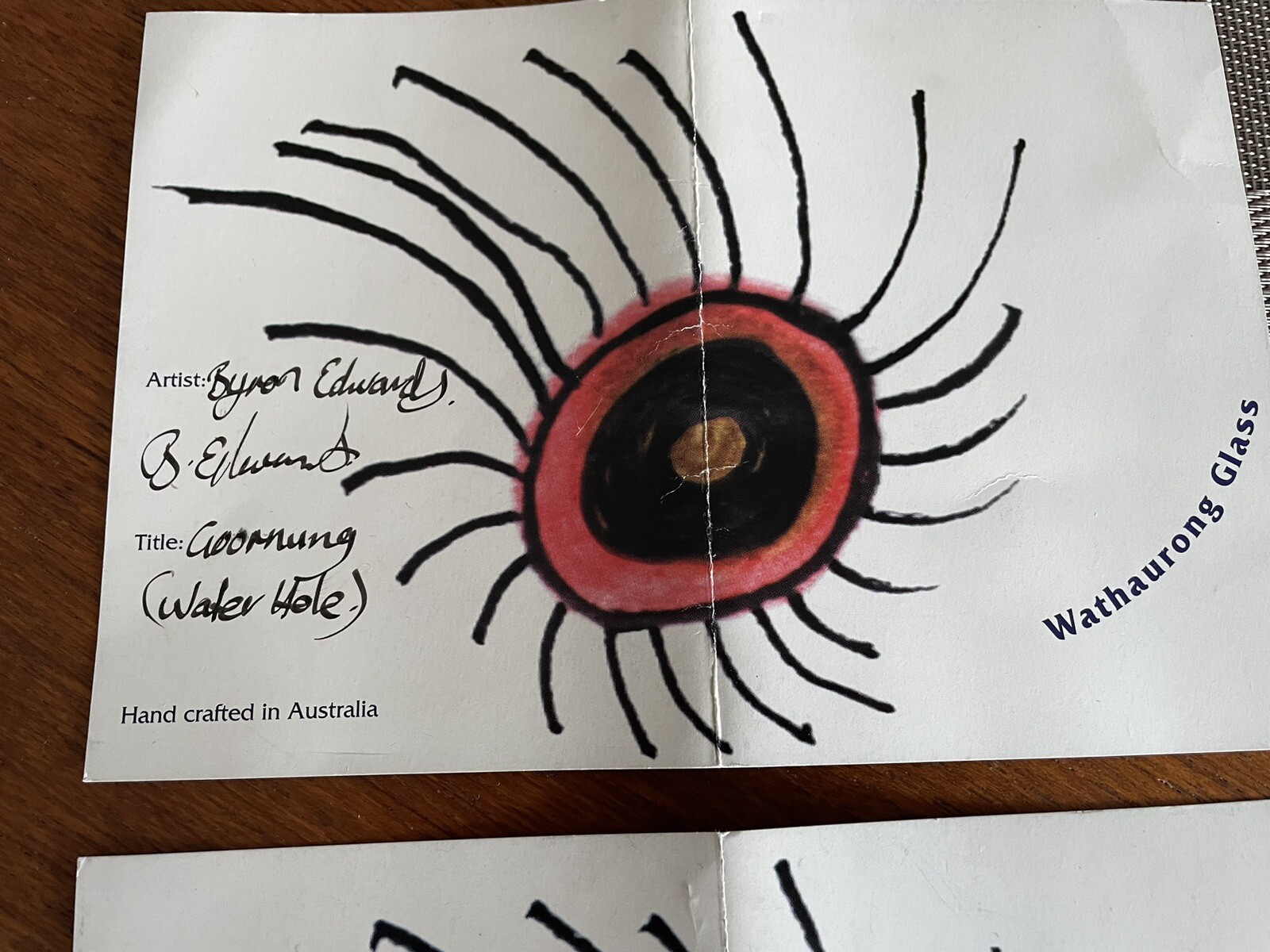 Aboriginal glass art piece Made By Wathaurong Glass Geelong | eBay ...