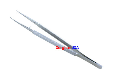 Rhoton Micro Forceps 7" Curved Tips 0.3mm New Ophthalmic Surgical ...
