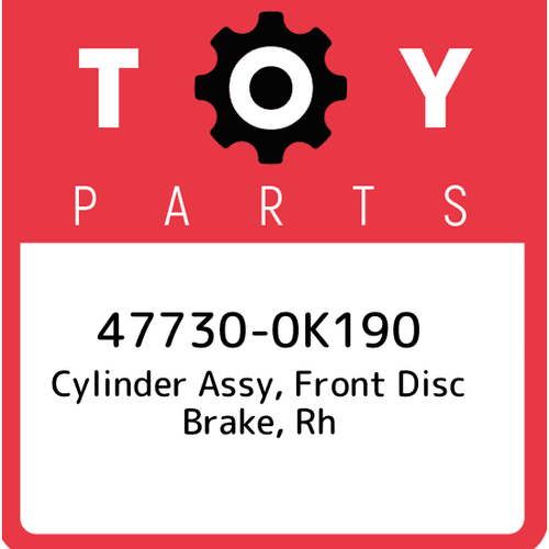 47730-0K190 Toyota Cylinder assy, front disc brake, rh 477300K190, New ...