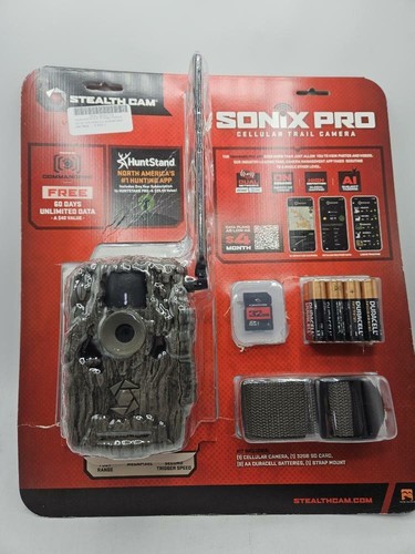 Stealth Cam Sonix Pro 36 MP Cellular Trail Camera Dual Sim 80 ft. Range ...