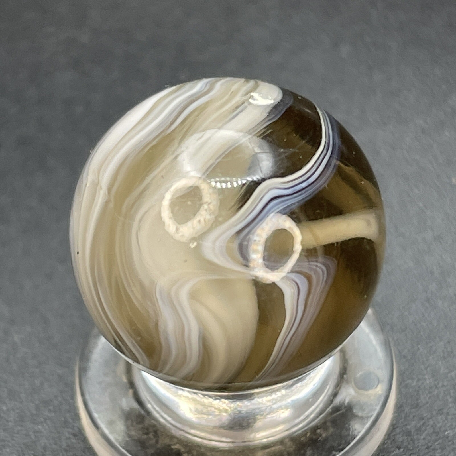 Christensen Or CAC Slag Marble Rare Charcoal Single Seam Marble Vintage ...