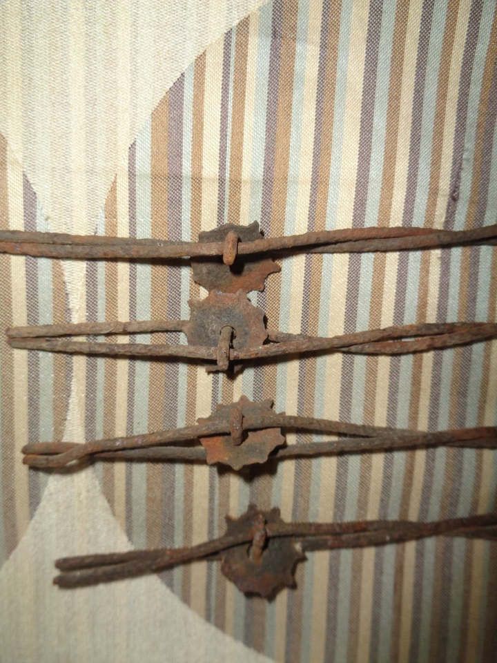 Antique Barbed Wire, #733 B, Chester Hodge, 1887, SPUR ROWEL, rusty | eBay