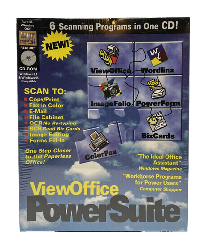 ViewOffice PowerSuite 6 Scanning Programs in One CD for Windows 1996 NewSoft | eBay