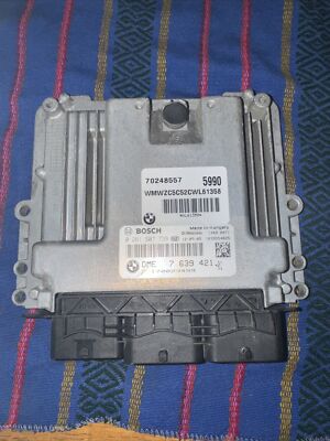 🚗2011-2012 MINI COOPER S TURBO 7 639 421 ENGINE COMPUTER MODULE ECU ECM ...