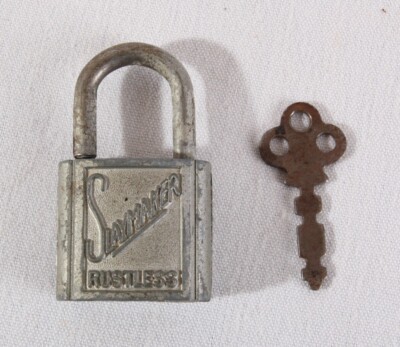 Vintage Slaymaker Rustless Padlock w Key, Works | eBay