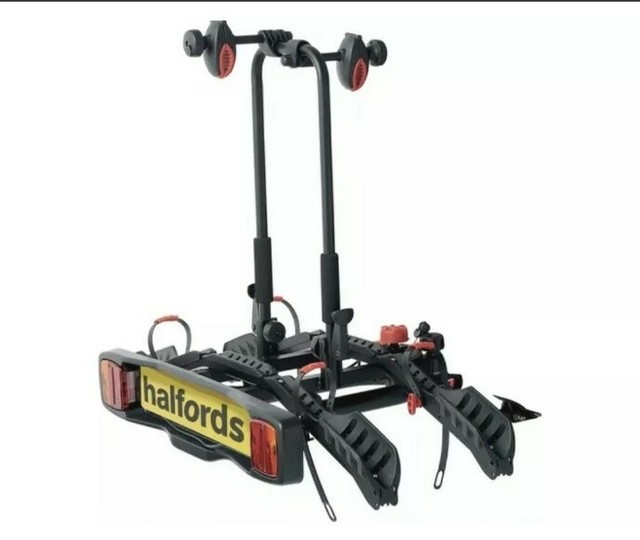 Halfords Advanced 2 Bike E-Bike Compatible TowBar Mounted Bike Rack for ...