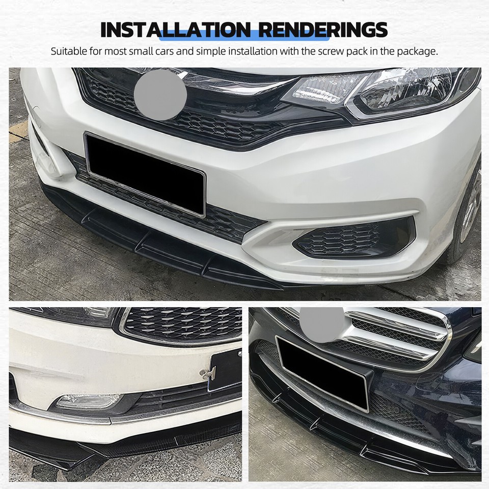 2009-2019 Dodge Journey SE R/T SXT 3PCS Front Bumper Lip Splitter ...