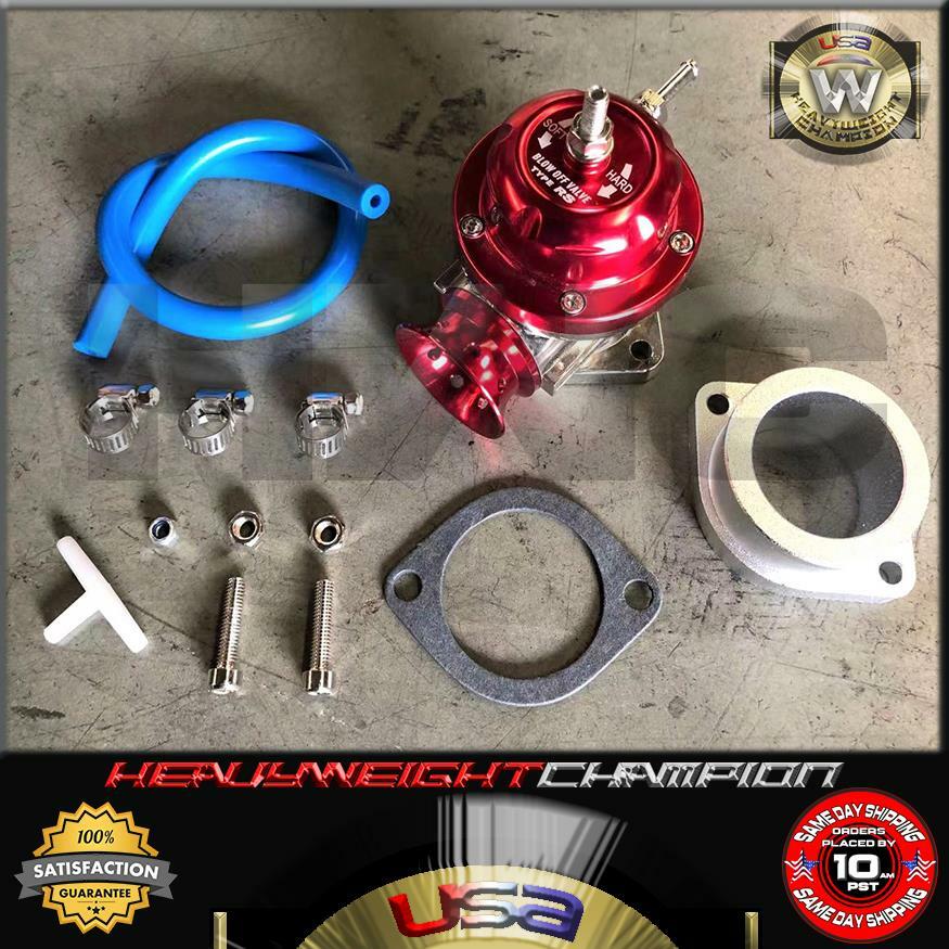 Red Pro Series Manual Boost Controller Bypass+Turbo Blow Off Valve RS ...