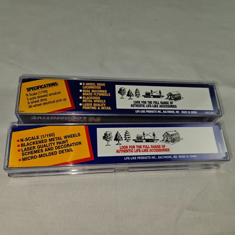 Life-Like N Scale Diesel Locomotive Pair Union Pacific 987 & 987B #7362 ...