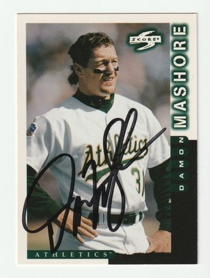 Damon Mashore Signed 1998 Score Card #130 Auto Oakland Athletics ...