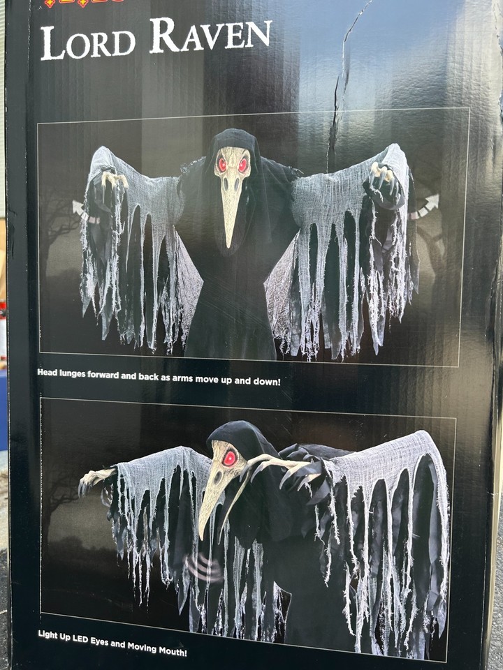 RARE Spirit Halloween Lord Raven 2022 Animatronic - New in Box | eBay