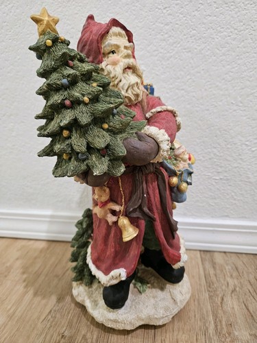 Large Resin Santa Figurine 14.5 Inches | eBay