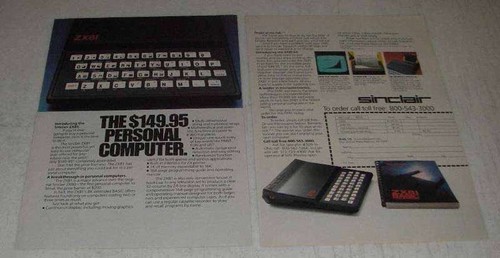 1982 Sinclair ZX81 Computer Ad - $149.95 Computer | eBay