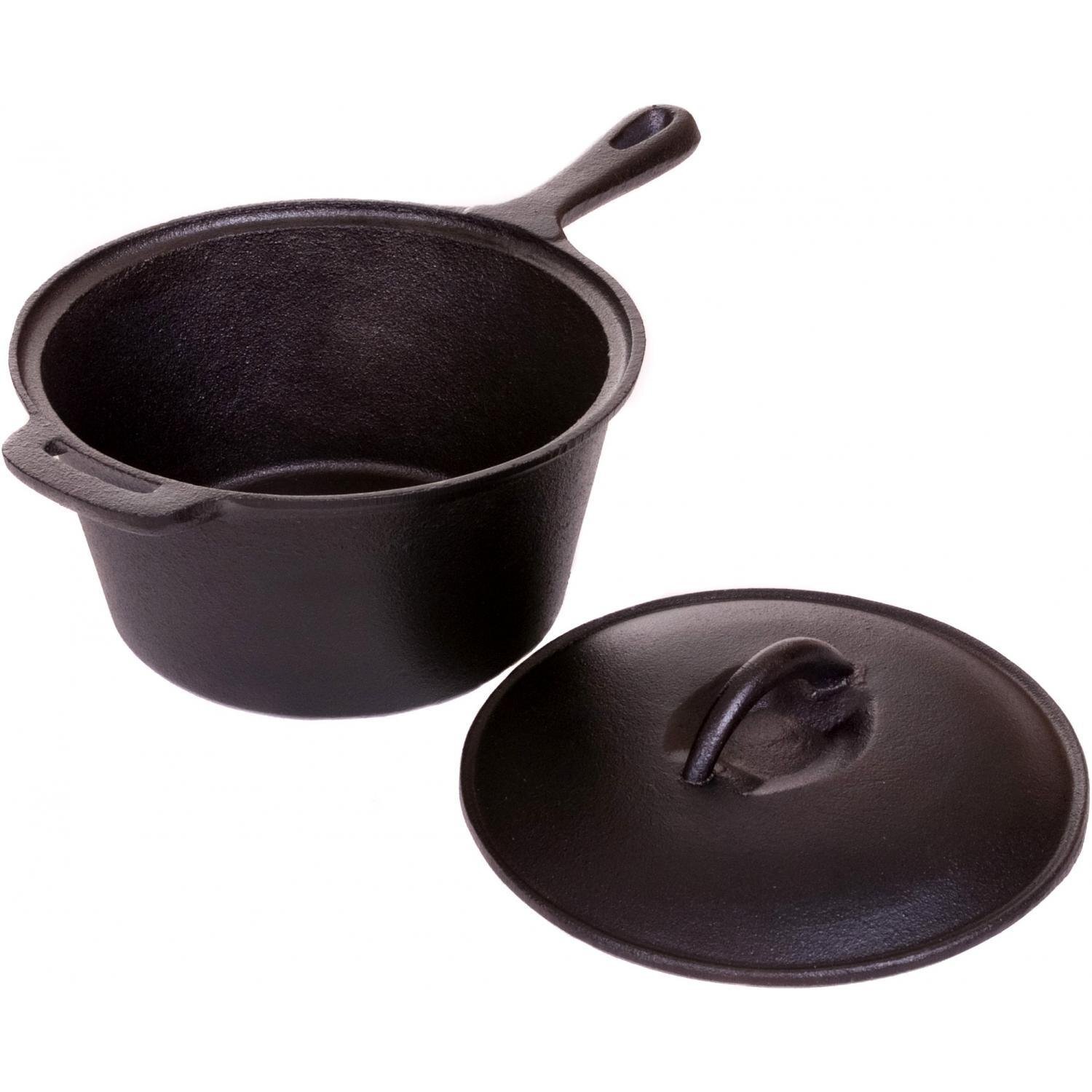 Cajun Cookware Pots 2quart Seasoned Cast Iron Sauce Pot Gl10491as | eBay