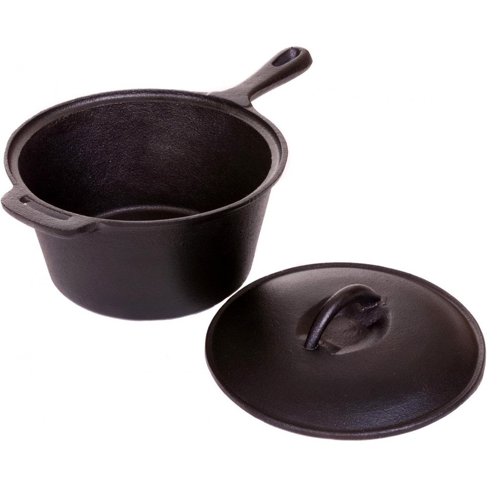 Cajun Cookware Pots 2quart Seasoned Cast Iron Sauce Pot Gl10491as | eBay