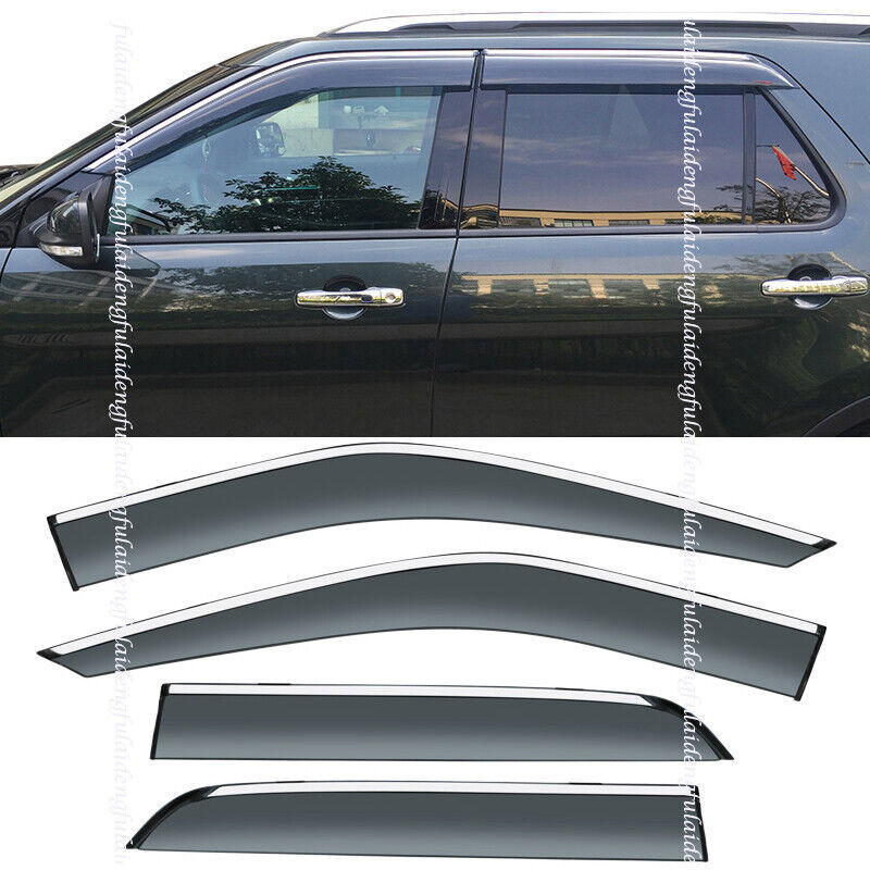 For Ford Explorer 2011-2019 Window Visor Vent Sun Shade Rain Guards ...