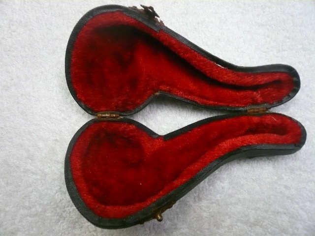 Vintage Pipe Case With Red Velvet Lining.. 4.5 Inches Long | eBay