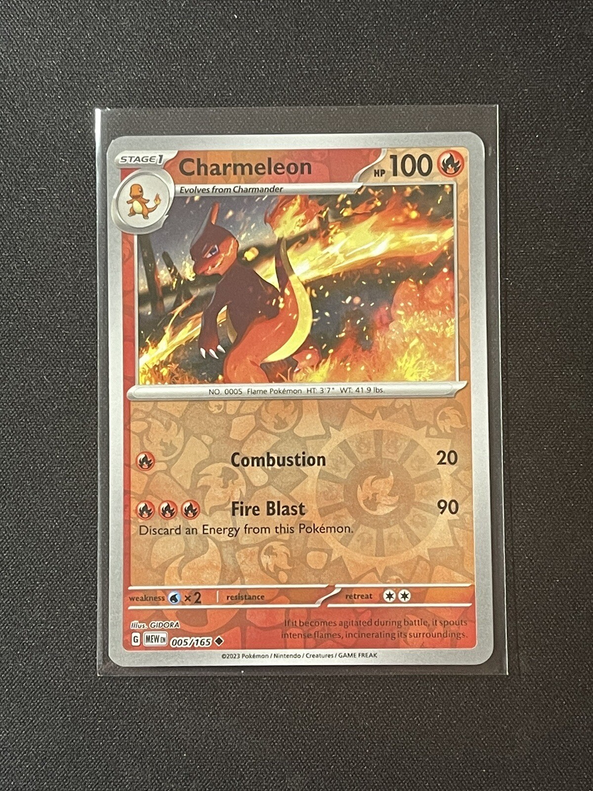 Pokemon - Charmeleon 005/165 Reverse Holo - Scarlet & Violet 151 NM/M ...