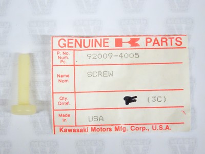 Kawasaki NOS NEW 92009-4005 Plastic Screw 5x28 KZ KZ1000 Police | eBay