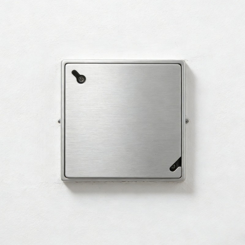 Kid Safe Metal Cover Plate Blank for Electrical Boxes Size 4 Square ...