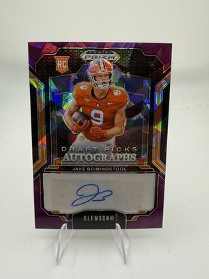 2025 Prizm DP - Jake Briningstool Draft Pick Autographs Purple Ice Auto ...