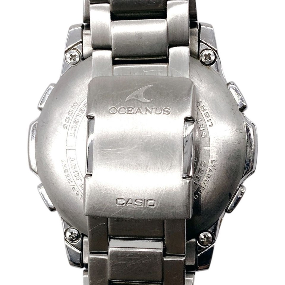 Rare CASIO OCEANUS Casio Oceanus Solar Radio Titanium Watch OCW 500TDJ ...
