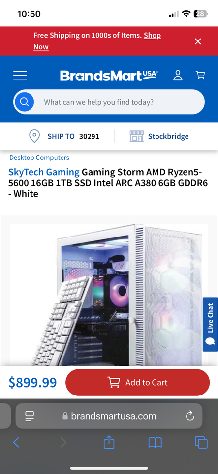 Skytech Storm Gaming PC Arc A380 Ryzen 5 5600G 16GB RAM 1TB SSD Win 11 Home | eBay
