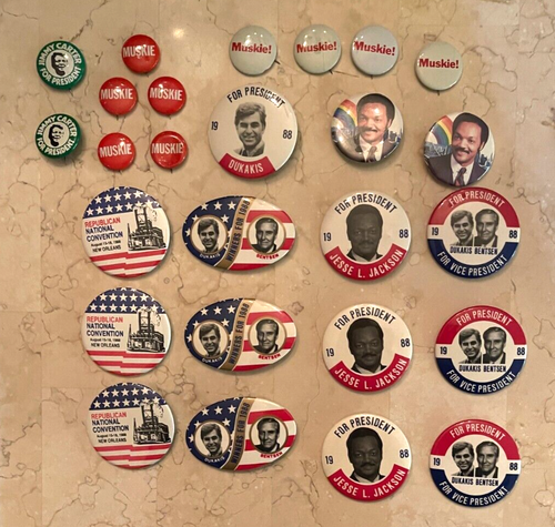 1960's-1980s * Muskie Carter Jesse Jackson Presidential Campaign ...