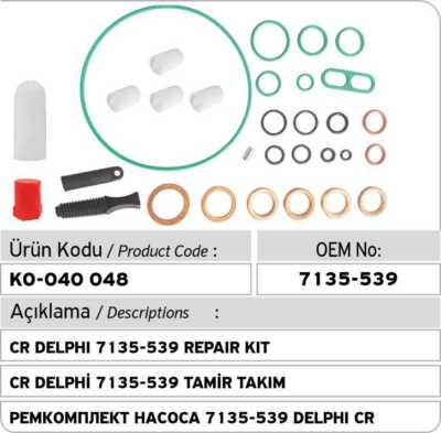 7135-539 Delphi DFP1 CR Pump Oring Repair Kit | eBay