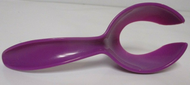 2 TUPPERWARE BOILED EGG HOLDER LIFTER SPOON #1334 BRIGHT YELLOW for ...