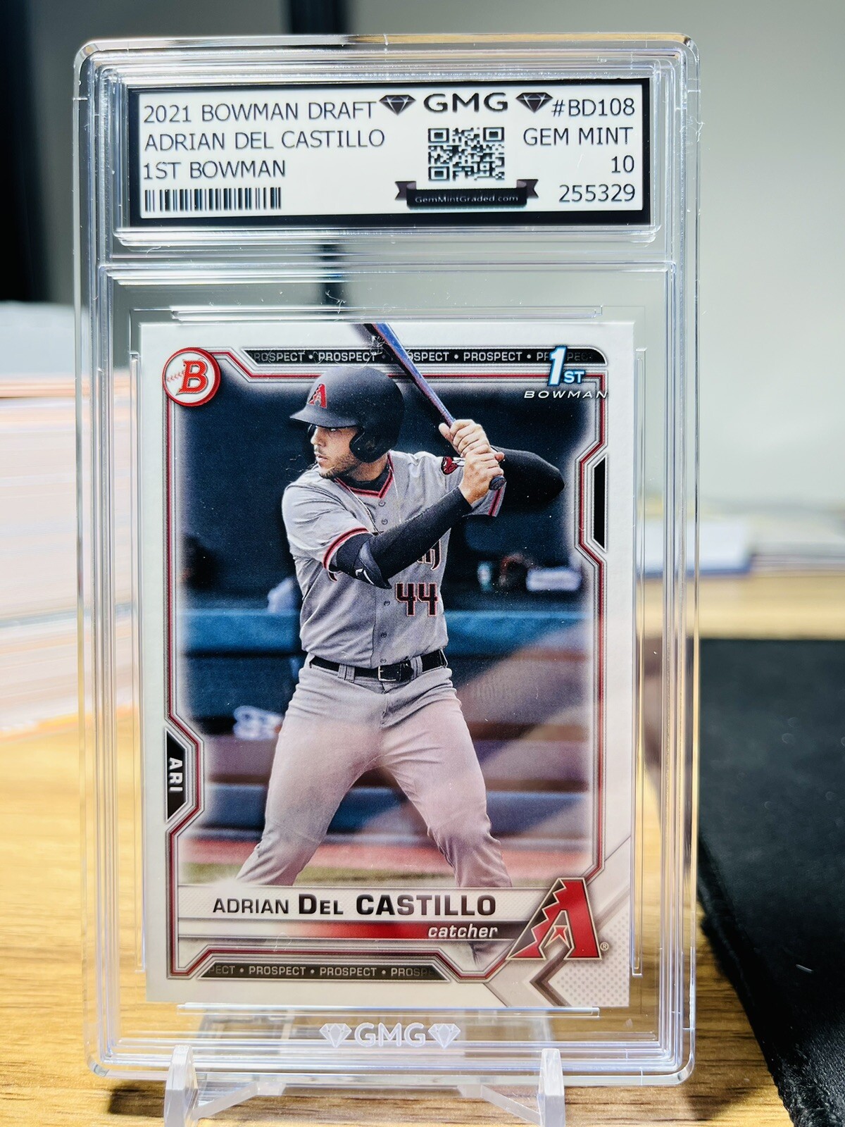 2021 Bowman Draft Adrian Del Castillo 1st Bowman GMG Graded 10 Gem Mint ...