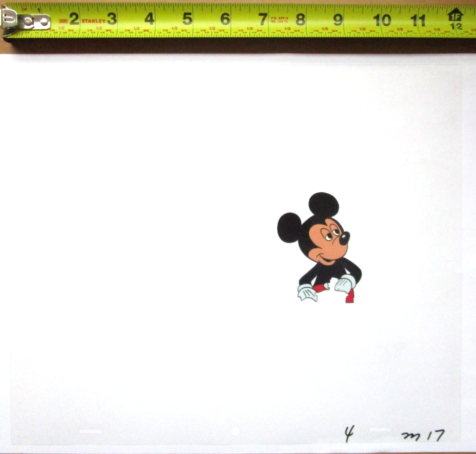 MICKEY MOUSE 1980's WALT DISNEY ORIGINAL PRODUCTION CEL + DRAWING | eBay