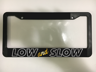 LOW SLOW LOWERED JDM DRIFT TUNER IMPORT LOW RIDER Black License Plate ...