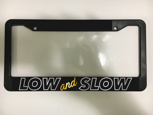 LOW SLOW LOWERED JDM DRIFT TUNER IMPORT LOW RIDER Black License Plate ...