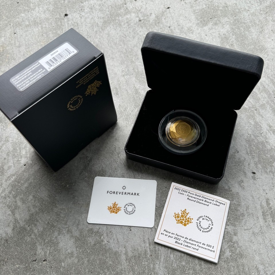 2022 Canada $500 Gold Coin - Diamond-Shaped Coin – Forevermark Black ...