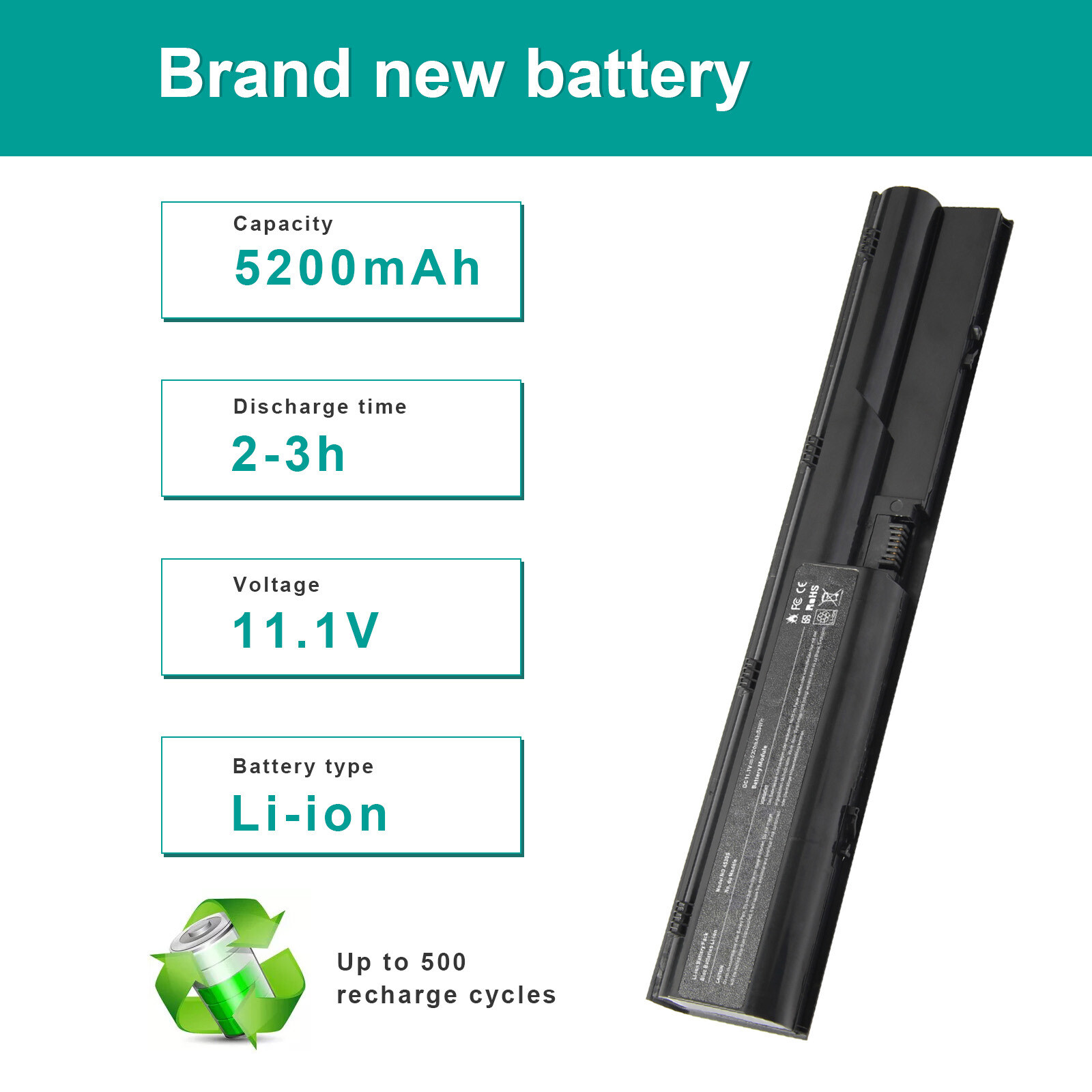 PR06 Battery for HP ProBook 4330s 4331s 4431s 4436s 4540s 5200mAh | eBay