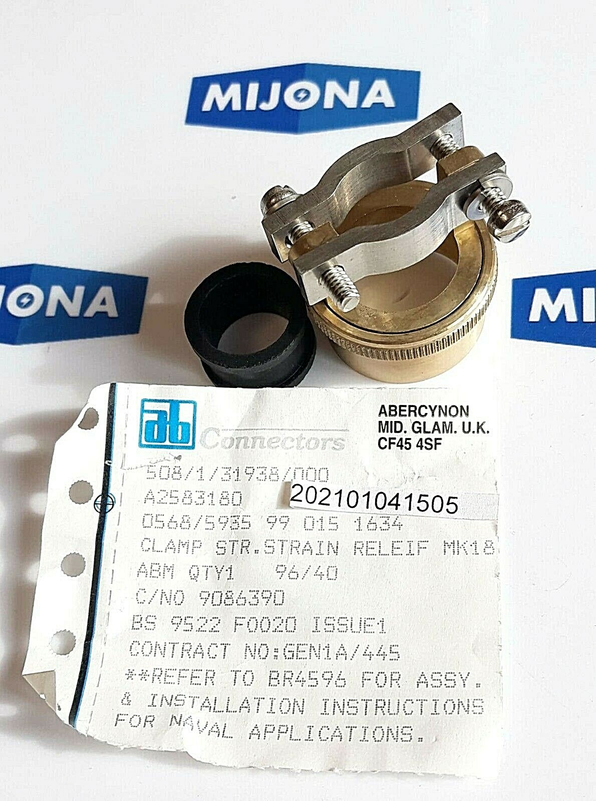 AB connectors ABM 96 40 CLAMP 508 1 31938 000 A2583180 MK18 ABM9640 ...
