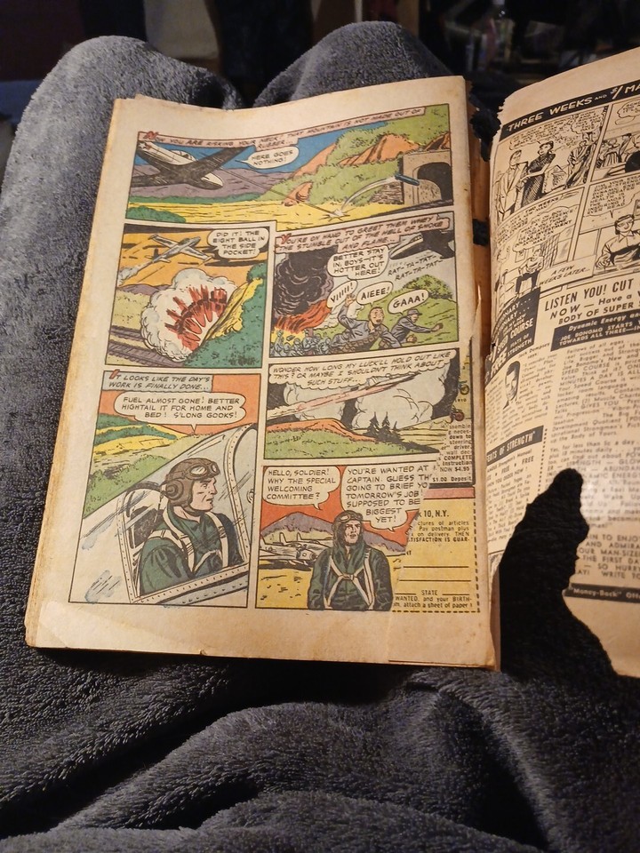 Captain Jet #4 Golden Age 1952 Ajax Comic Book Korean War Daredevil's ...