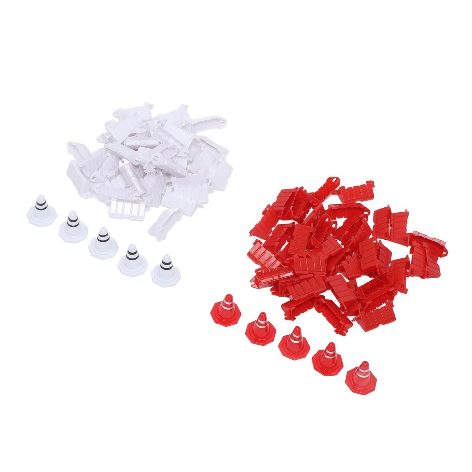 80pcs RC Roadblocks RC Car Racing Track Drift Runway Barriers Drift ...